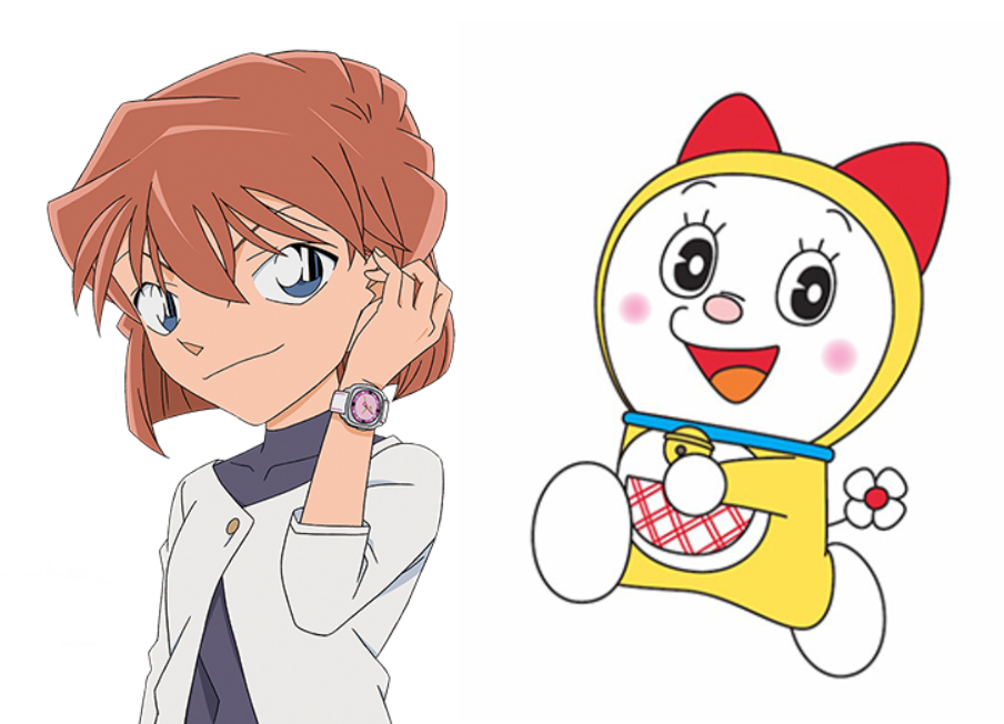 File:Ai Haibara and Dorami (Doraemon).png - Detective Conan Wiki